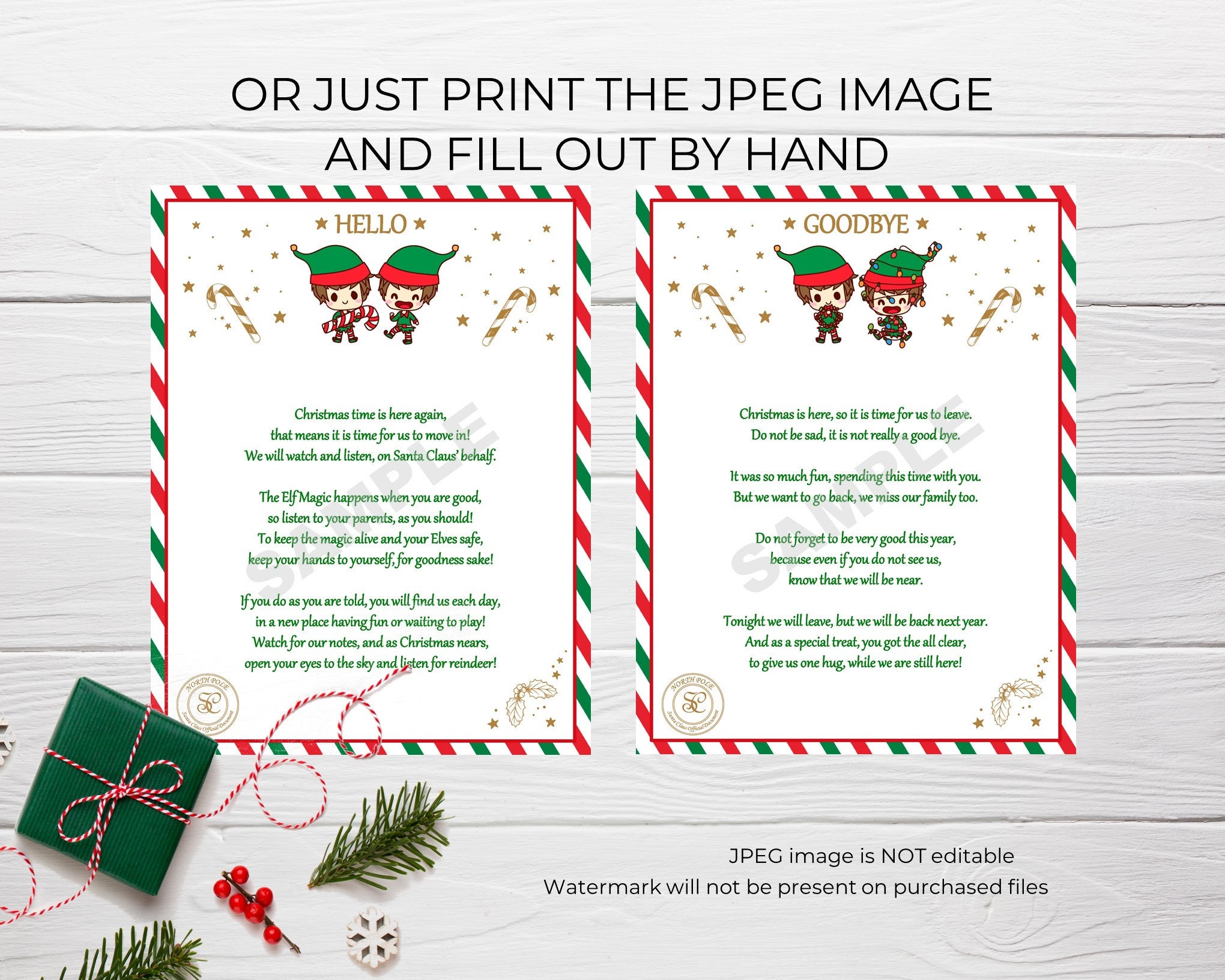 Santa's Official Elves Welcome Letter Elves Welcome Back - Etsy