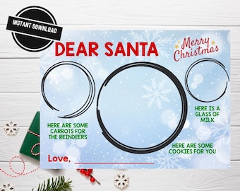 Dear Santa Placemat - Etsy