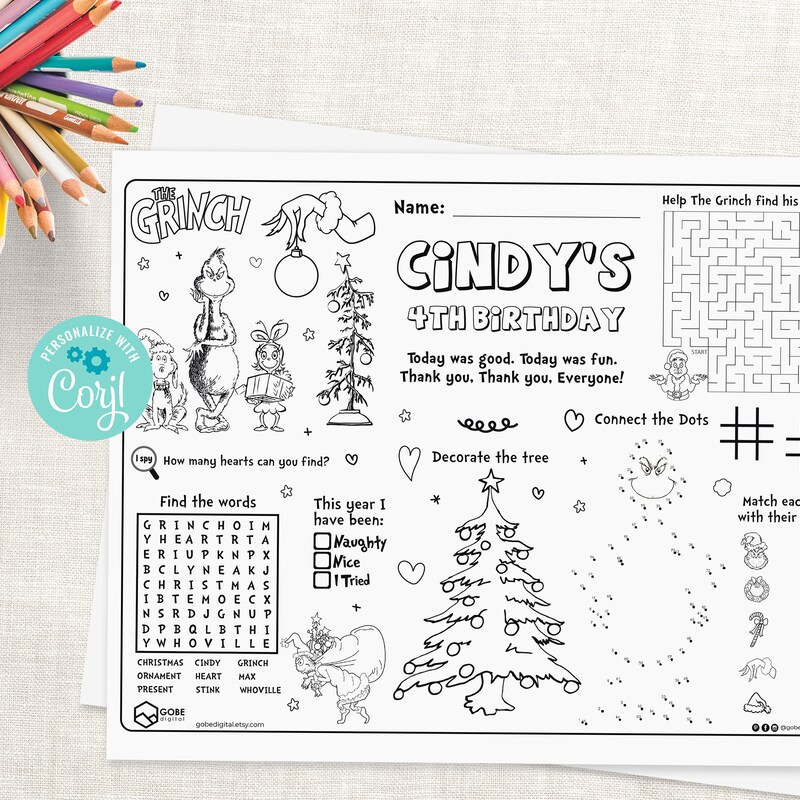 Grinch Party Favors - Etsy