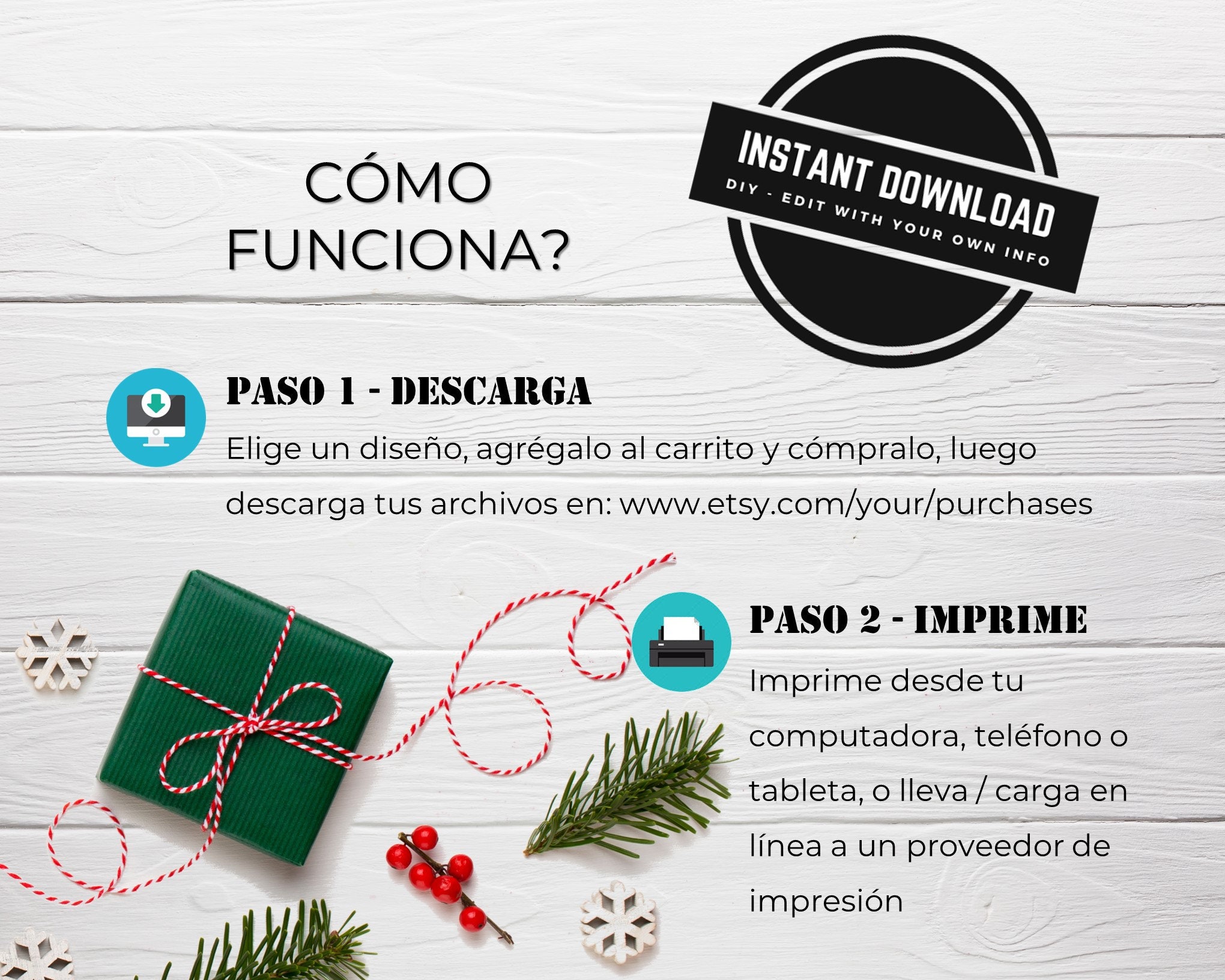 Carta a Santa En Español Lista De Deseos Lista De Navidad - Etsy