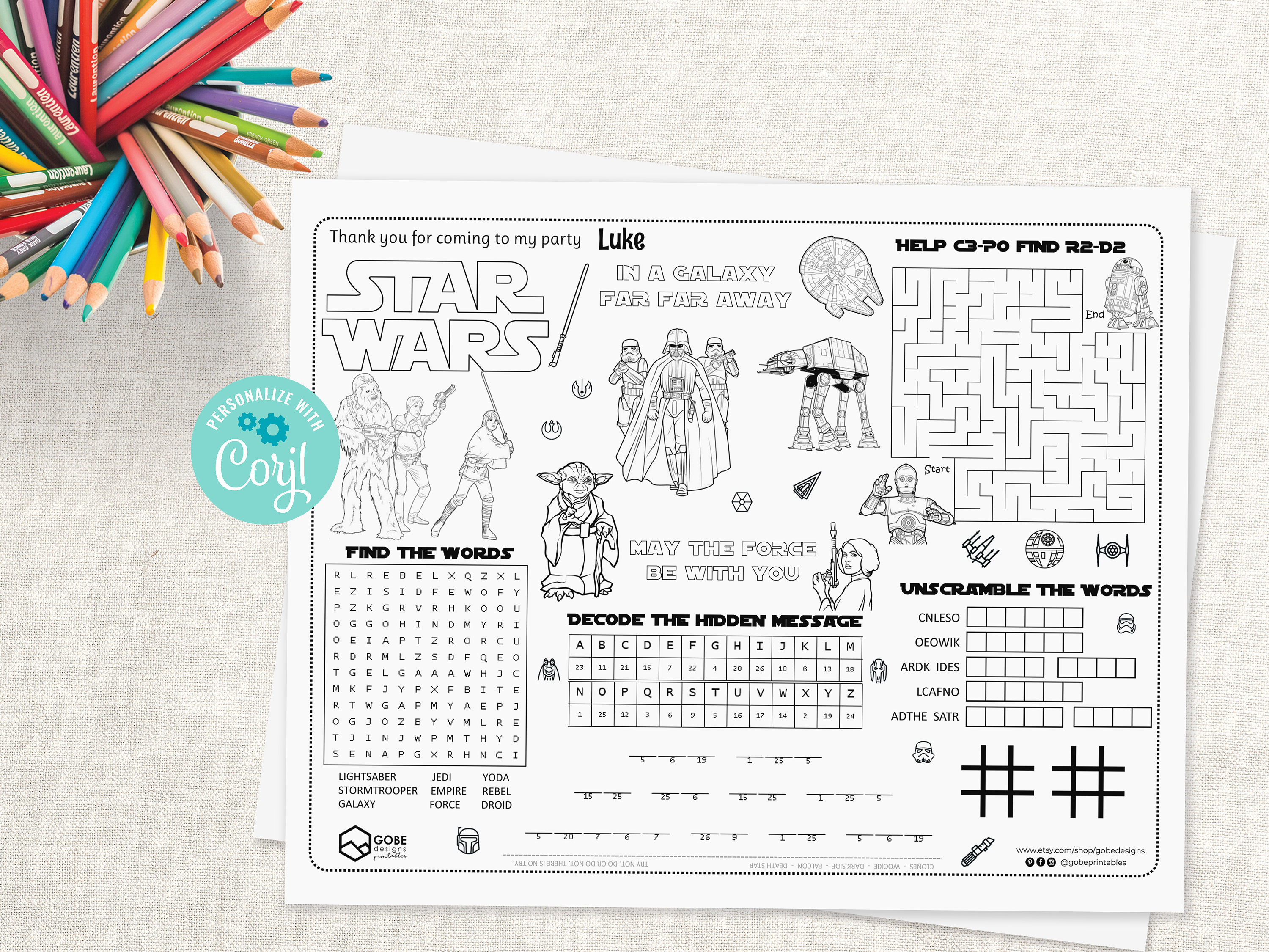 Star Wars Activity Sheets Free Printable Star Wars Coloring Pages
