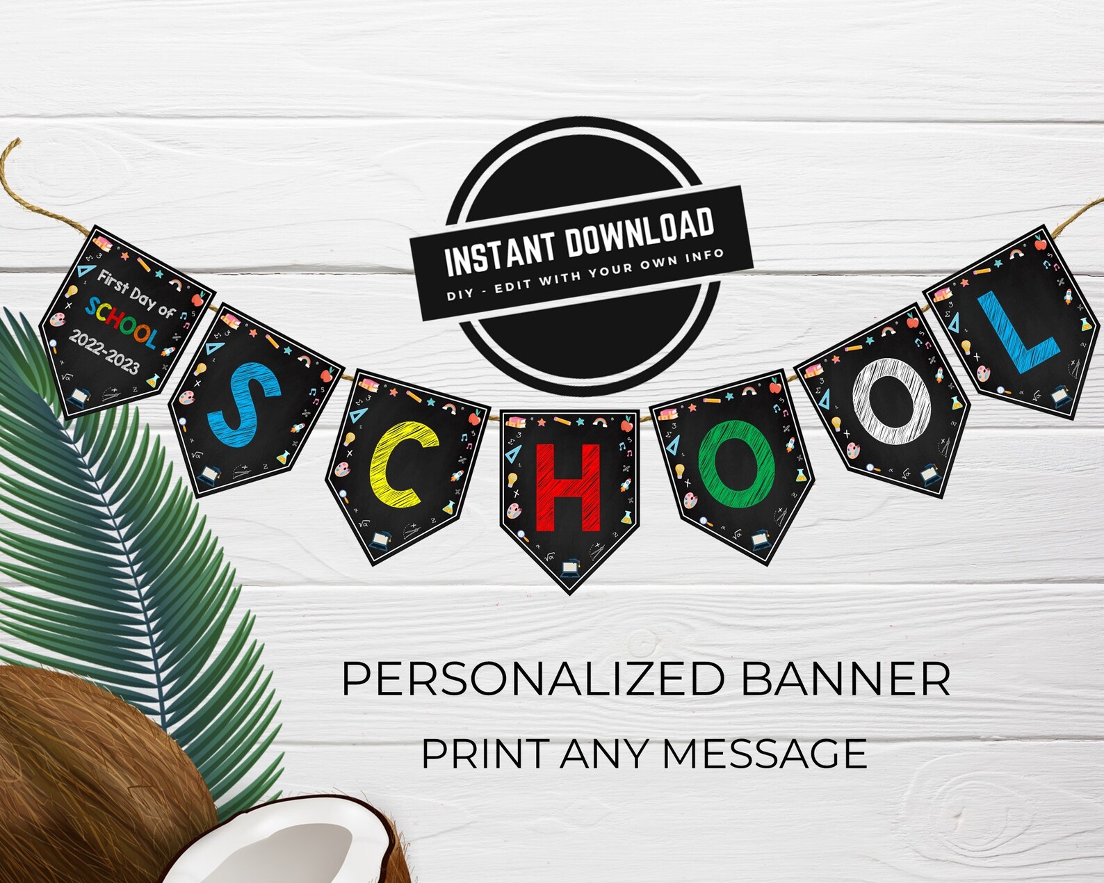 Back to School Banner Welcome to School Poster Welcome to - Etsy