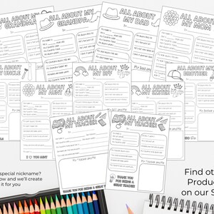 All About My Teacher Printable Teacher Appreciation Week Gift Teacher ...