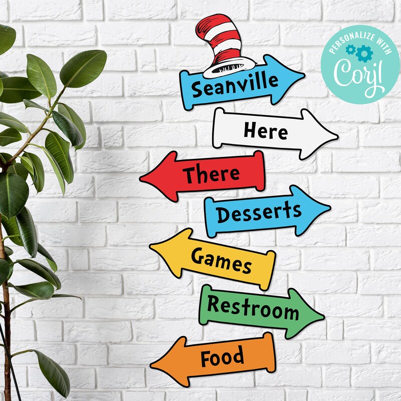 Dr Seuss Banner - Etsy