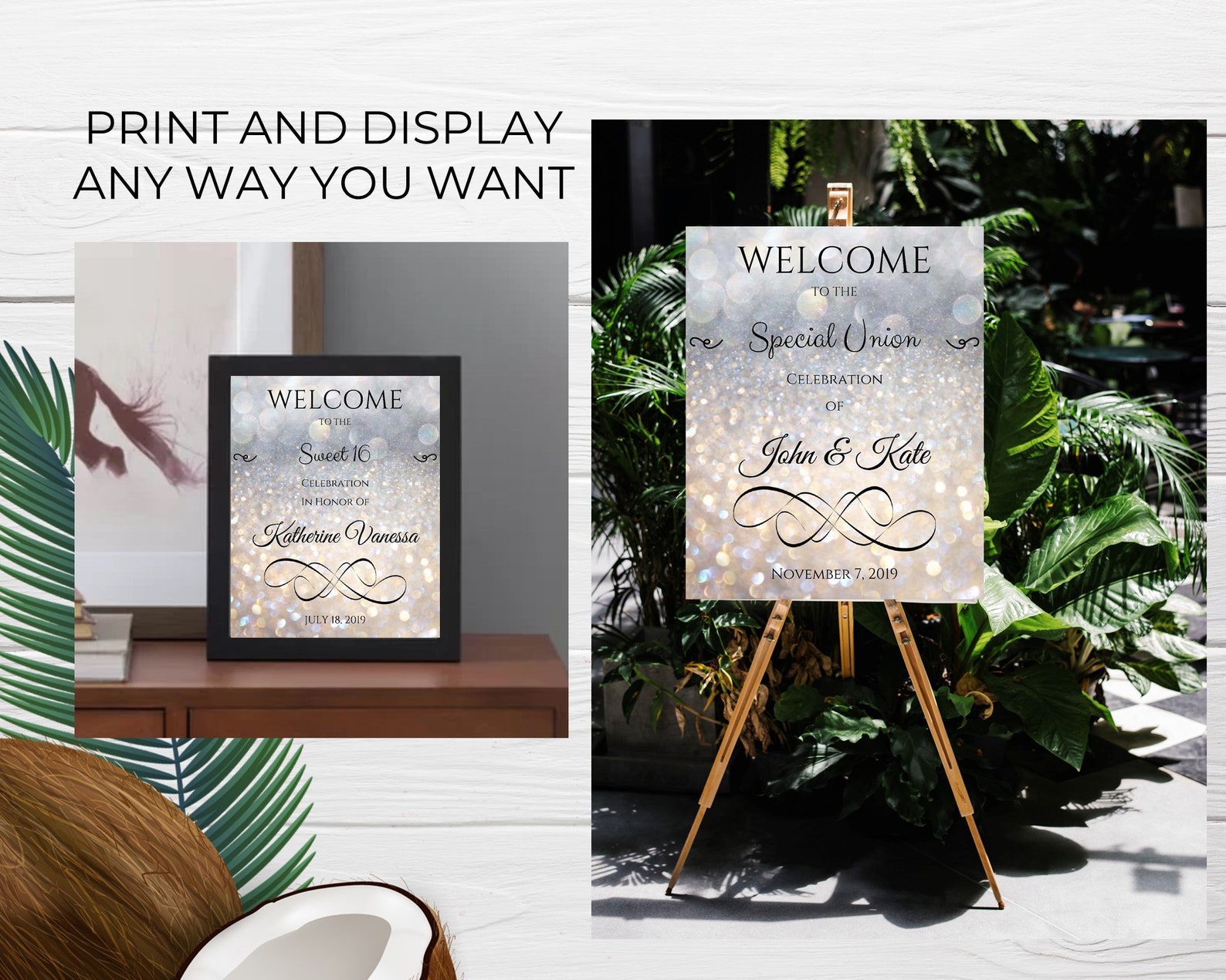 Welcome Sign Poster 16x20 Quinceañera Sweet 16 Wedding | Etsy