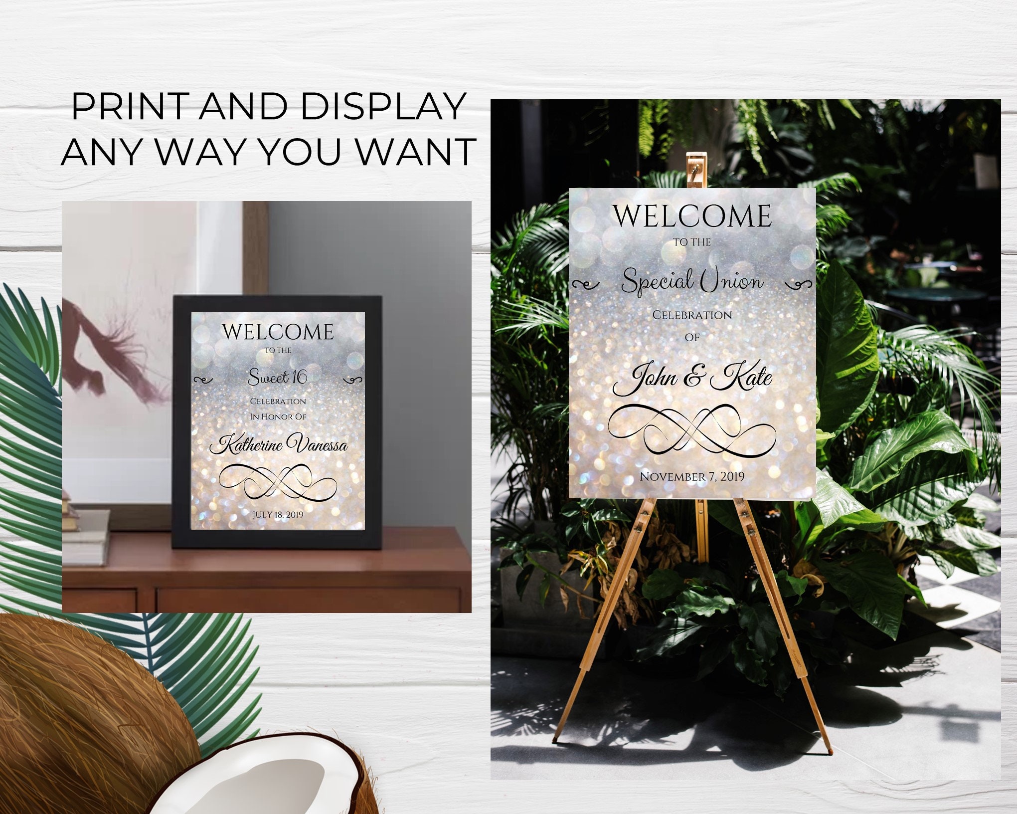 Welcome Sign Poster 16x20 Quinceañera Sweet 16 Wedding | Etsy