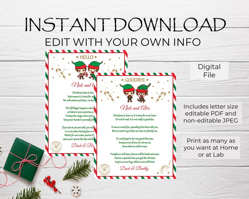 Santa's Official Elves Welcome Letter Elves Welcome Back - Etsy