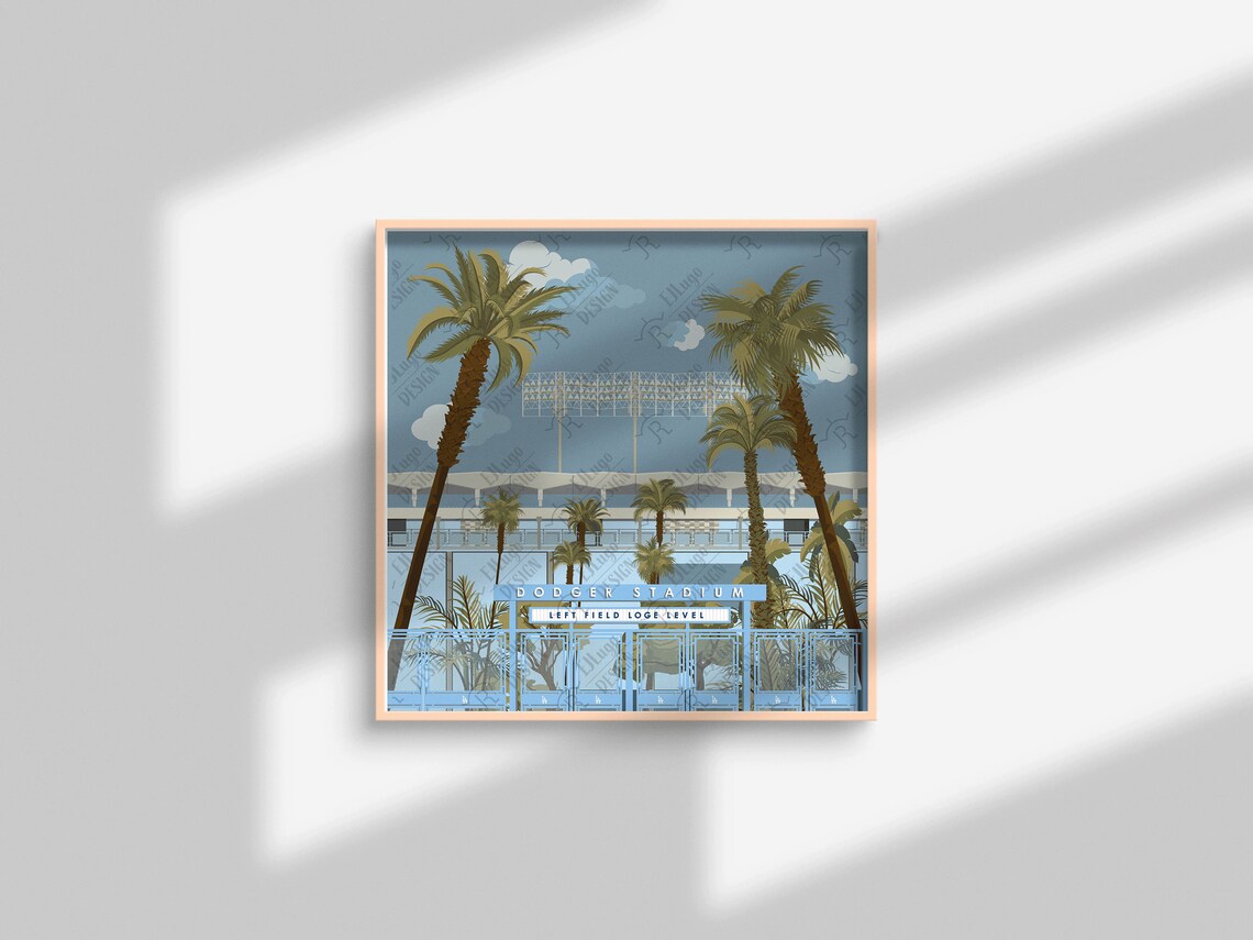 Dodger Stadium - Left Field Loge Level Entrance Gate - Art Design ...