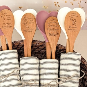 Personalized Wooden Spoon Spatula Bridal Shower Favors, Useful Unique ...