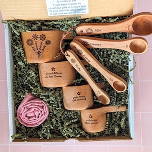 Grandma Measuring Spoons From Grandchildren, Personalized Kitchen ...