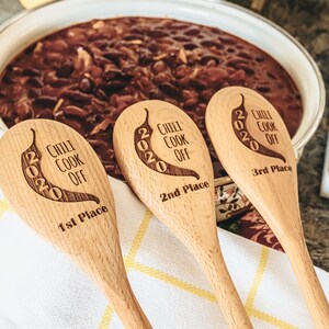 Personalized Beechwood Spoon: Chili Cook off Award - Etsy