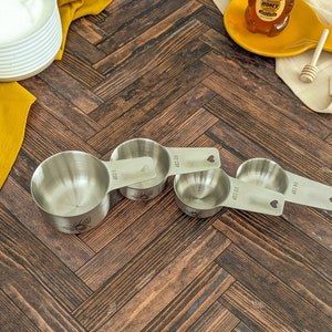 Sunflower Stainless Steel Measuring Cups and Spoons: Personalized ...