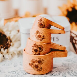 Gift Box for Women, Measuring Cups, Sunflower Gifts, Mother of the ...