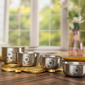 Sunflower Stainless Steel Measuring Cups and Spoons: Personalized ...