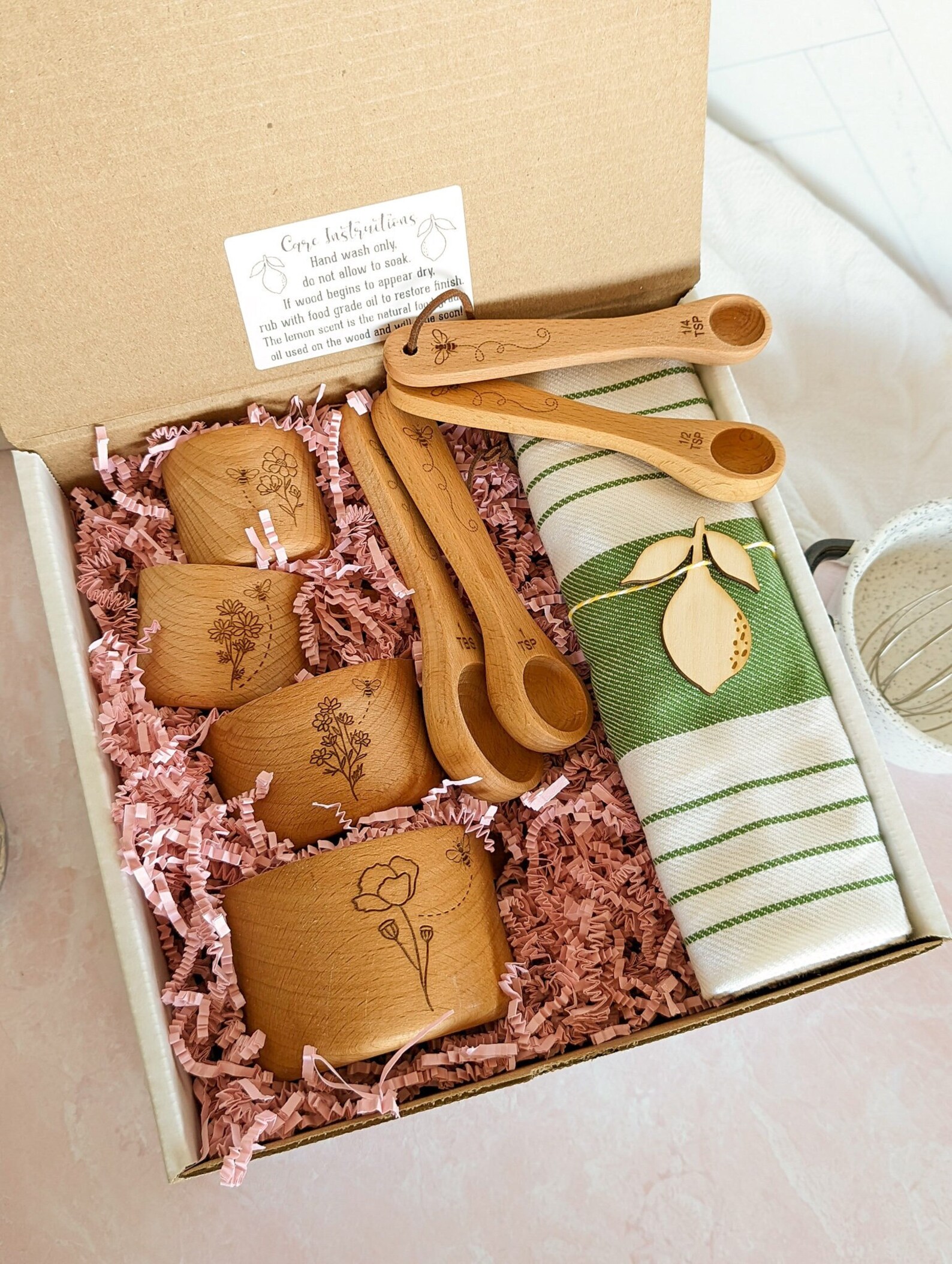 Wooden Measuring Cups, Baking Gifts, Creative Personalized Gifts, Laser ...