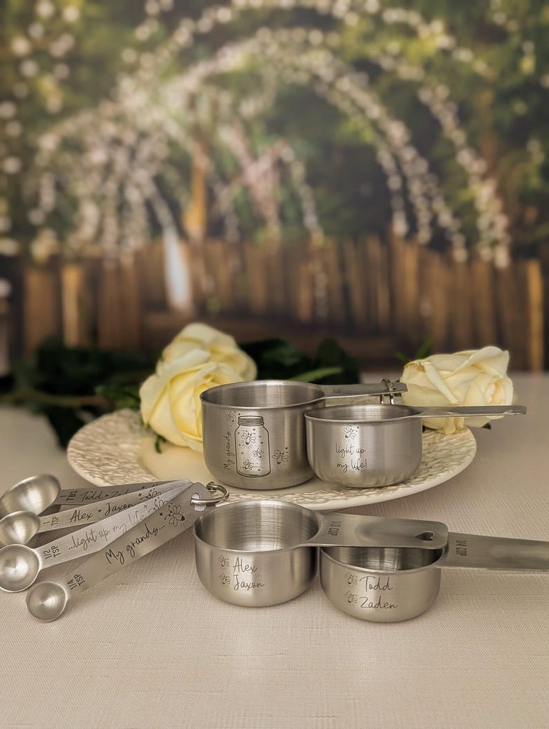 Firefly Grandma Measuring Cups and Spoons, Kitchen Baking Gifts for ...