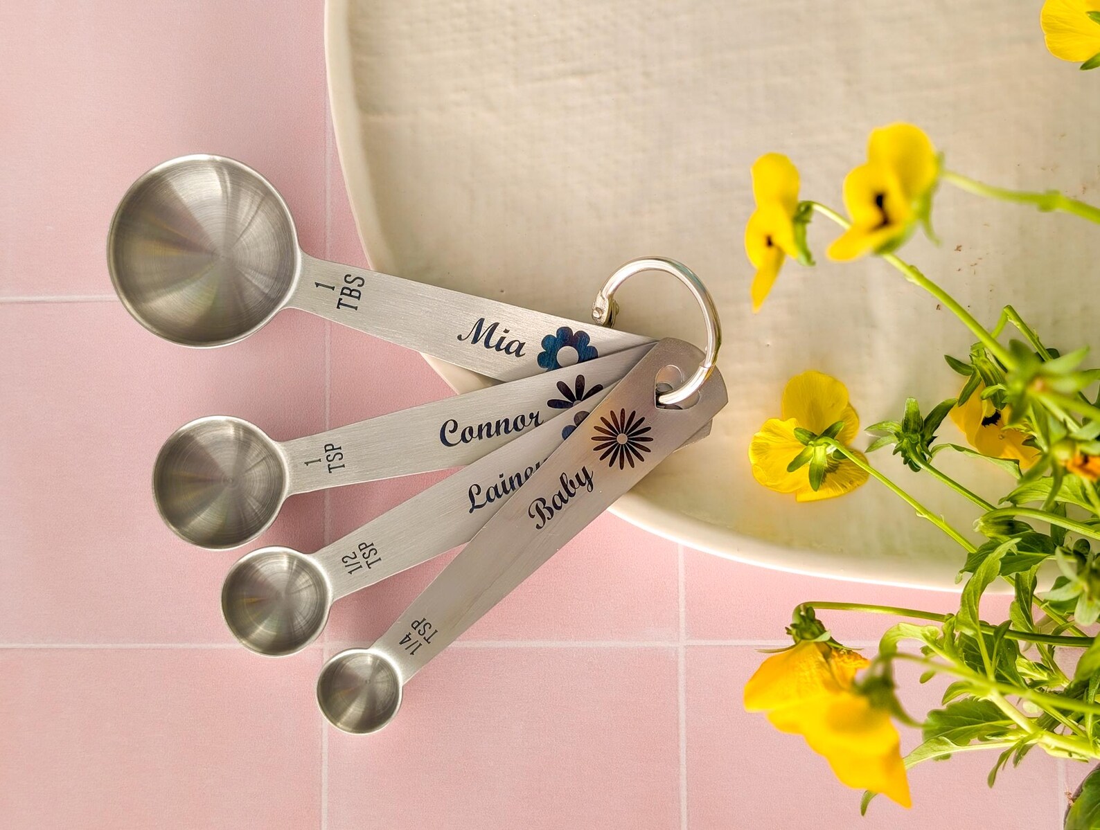 Grandma Measuring Spoons From Grandchildren, Personalized Kitchen ...