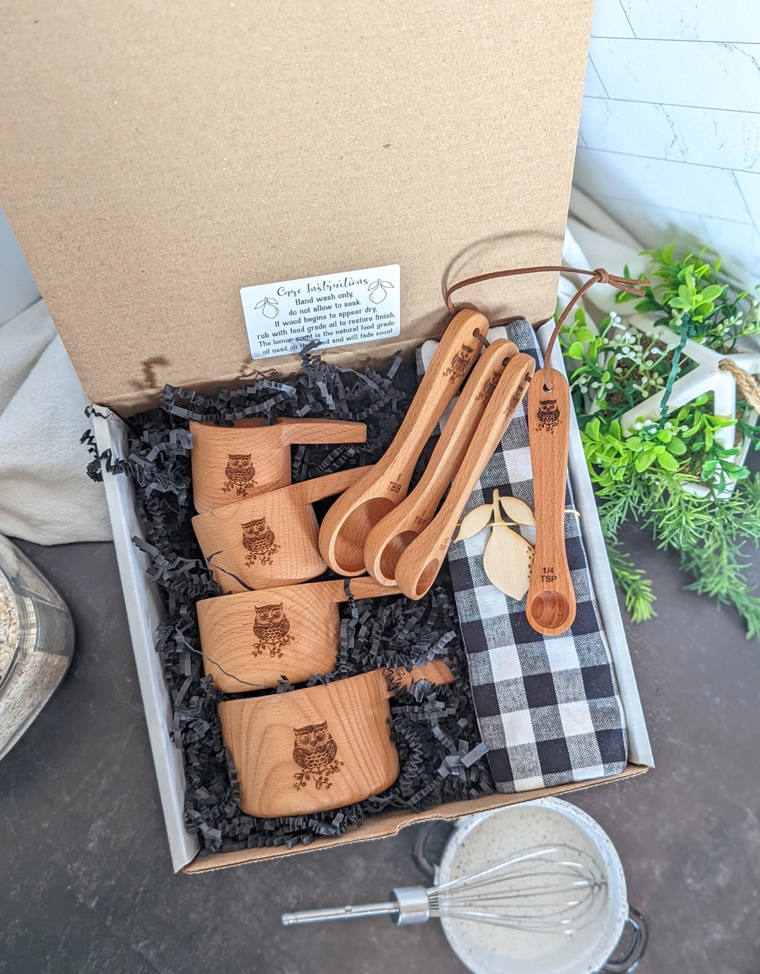 Measuring Cups and Spoons, Owl Gifts for Women, Baking Gifts, Cooking ...