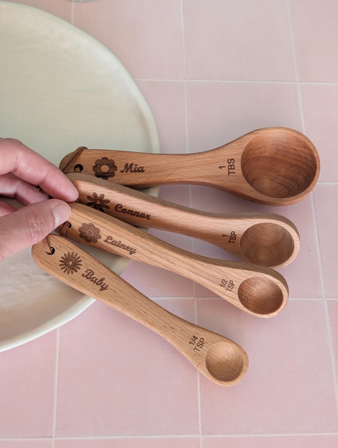 Grandma Measuring Spoons From Grandchildren, Personalized Kitchen ...