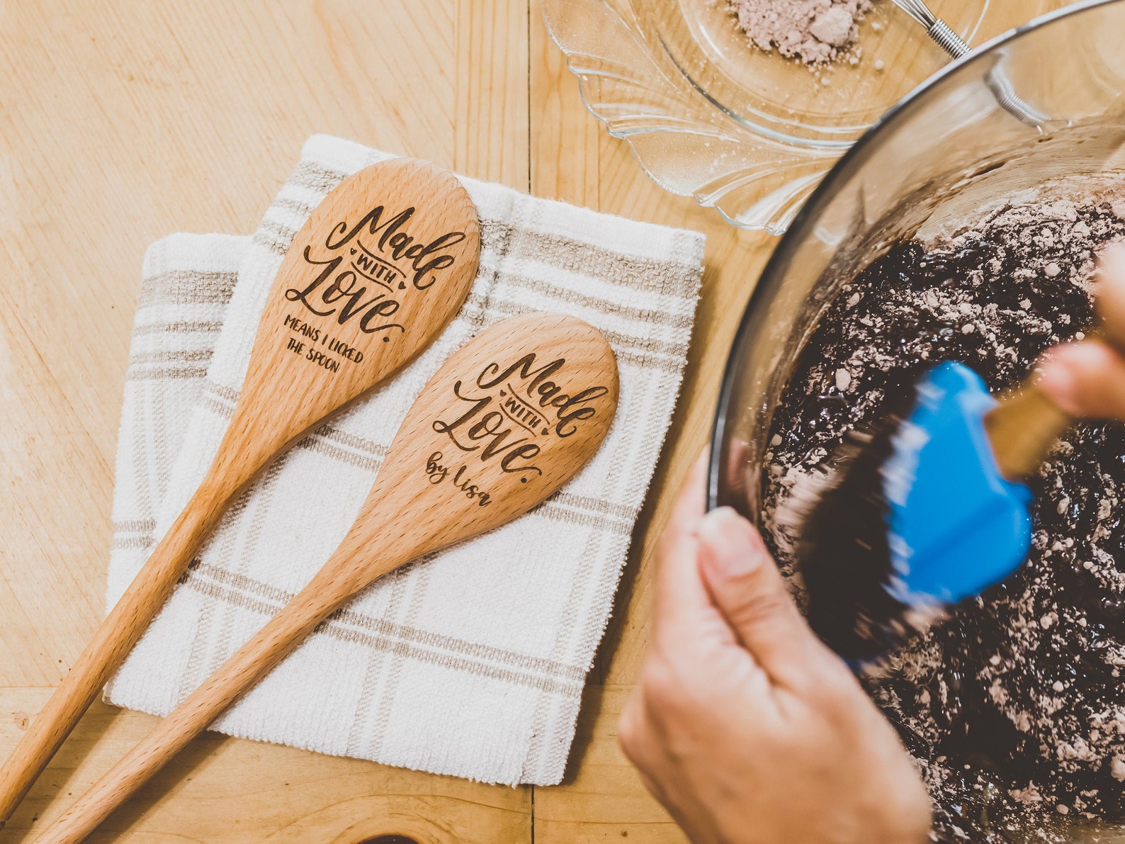 Engraved Wooden Spoons Wooden Cooking Spoon Baking Gifts - Etsy