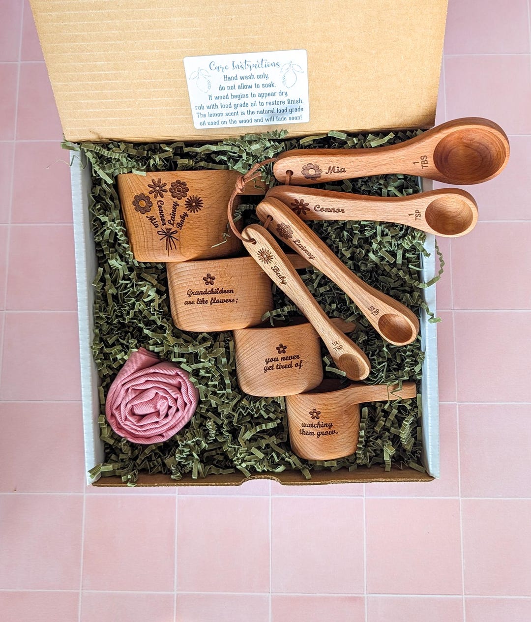 Personalized Measuring Cups & Spoons Gift Set: Grandma's Kitchen ...