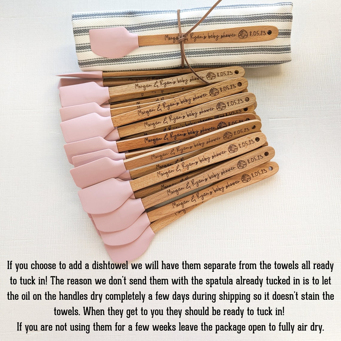 Sweet as Can Bee Baby Shower Favors: Engraved Mini Spatula Guest Gifts ...
