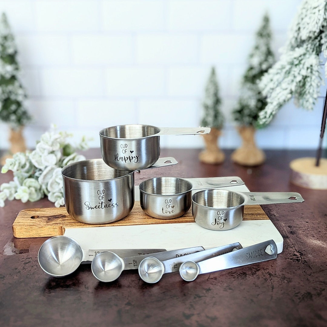 Metal Measuring Cups, Measuring Spoons, Baking Gifts, Christmas Gift ...