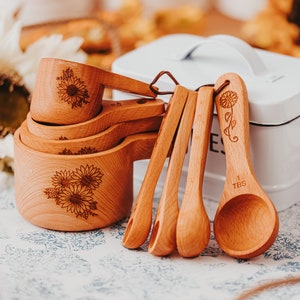 Gift Box for Women, Measuring Cups, Sunflower Gifts, Mother of the ...