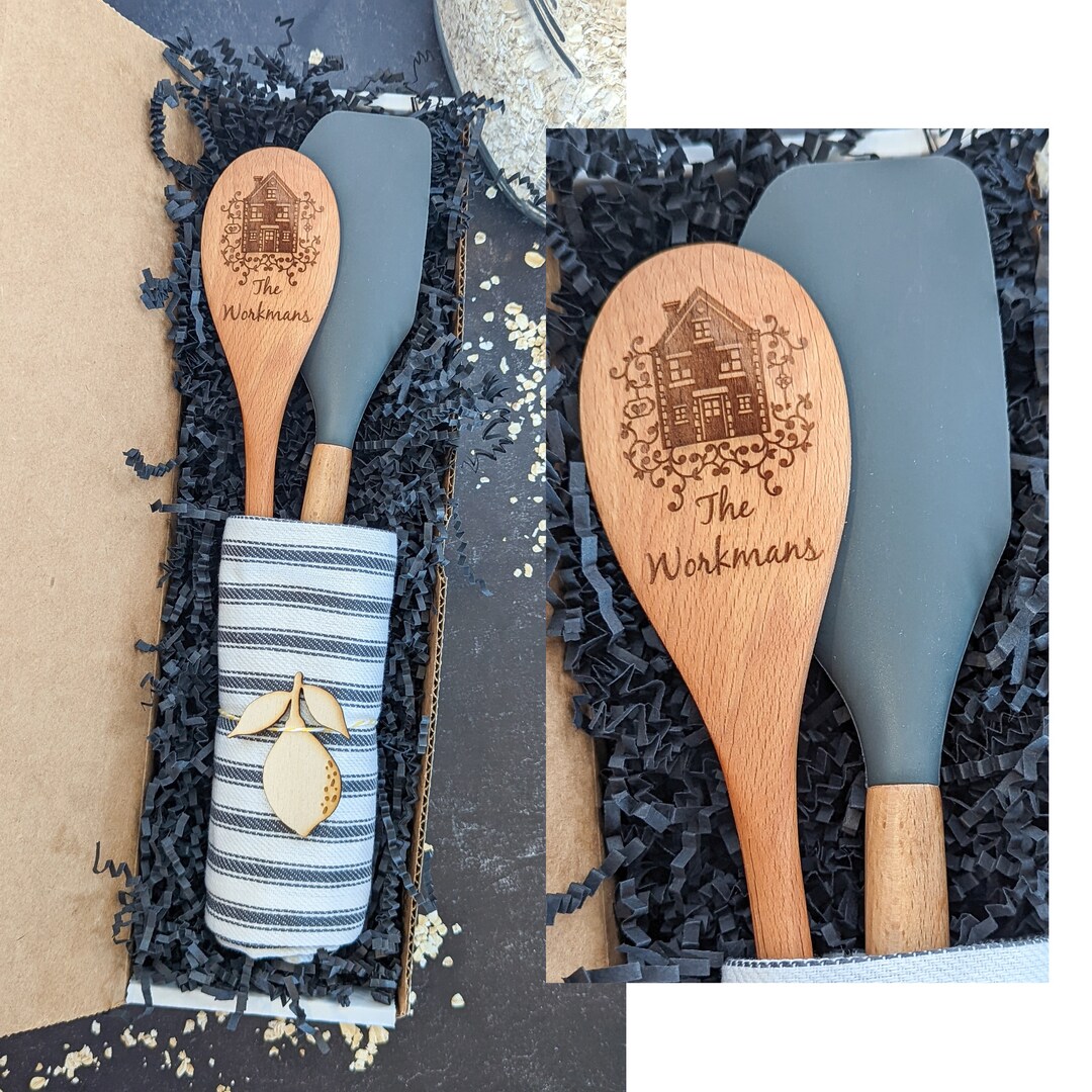 Personalized Housewarming Baking Gift Box: Engraved First Home Set ...