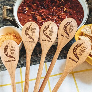 Personalized Beechwood Spoon: Chili Cook off Award - Etsy