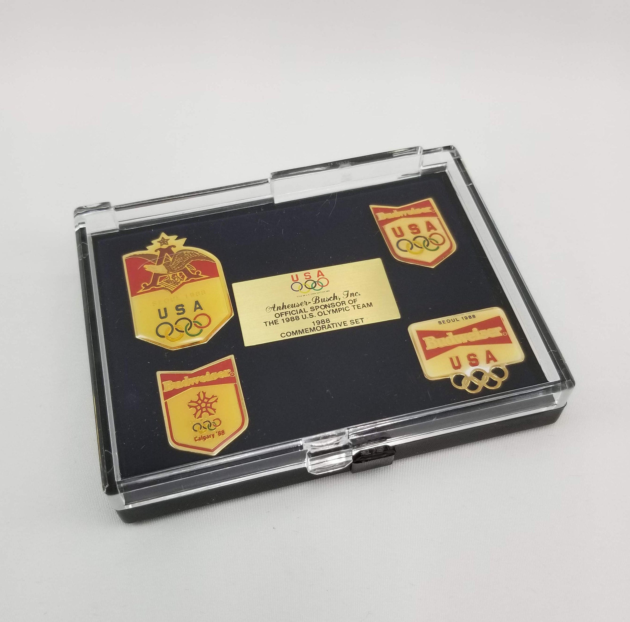 Team Commemorative Pin Set ViNTagE Anheuser-Busch Olympic Commemorative ...