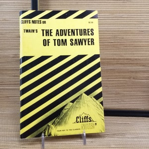 Vintage Cliff Notes Books Tom Sawyer Cliff Notes Great | Etsy