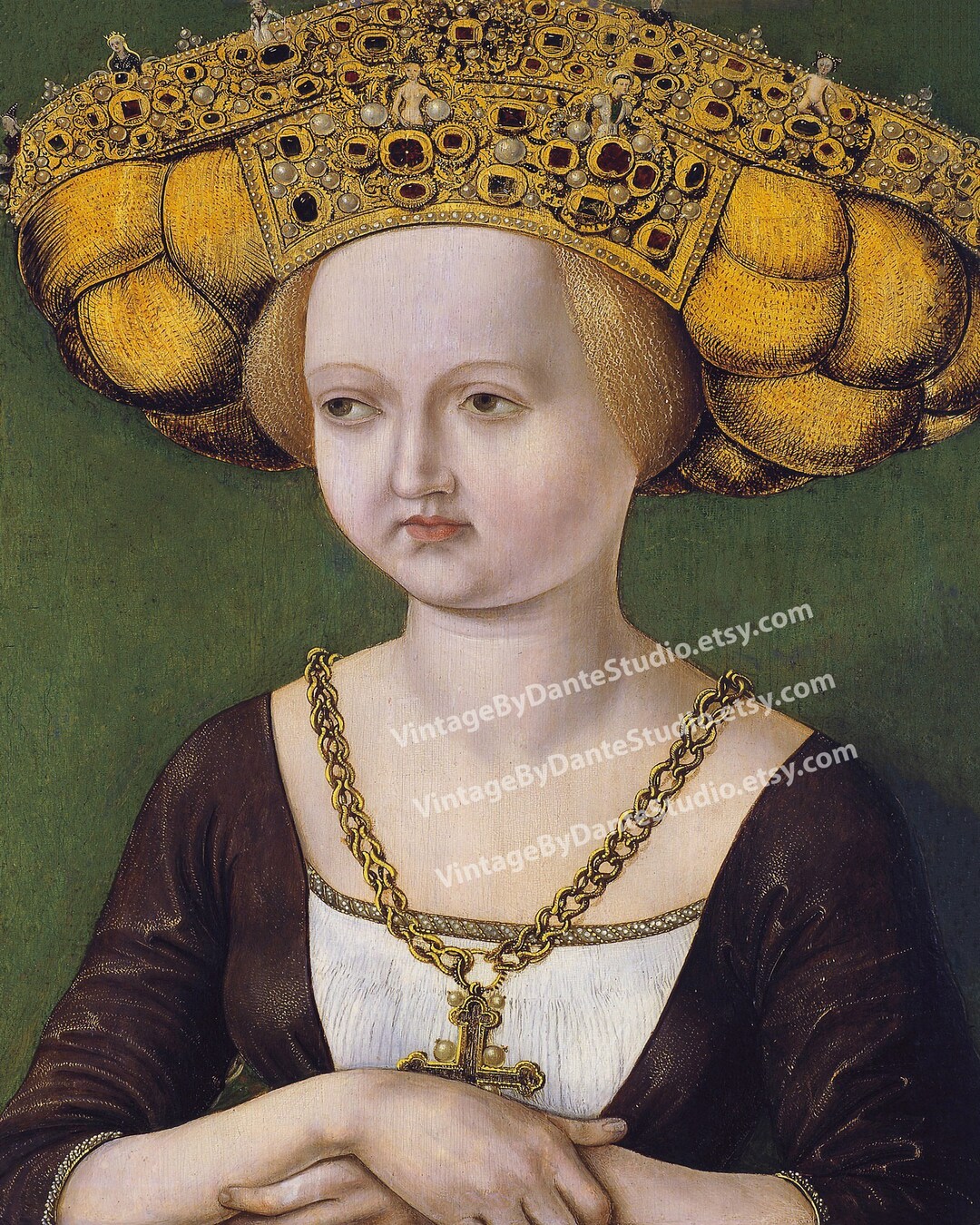 Portrait of 16th Century Princess Oil Painting - Etsy