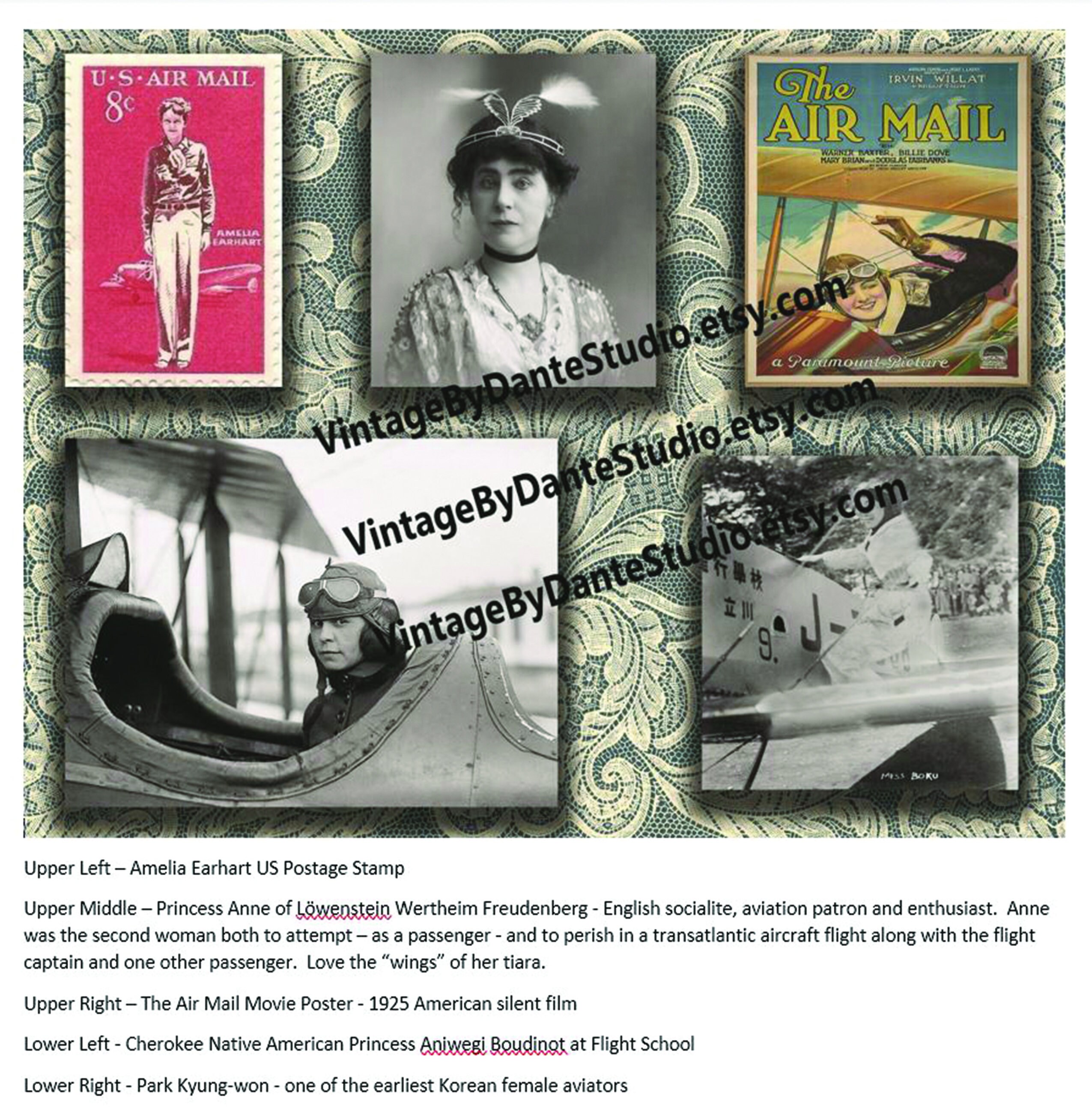 Pioneering Women of Aviation Vintage Photos - Etsy