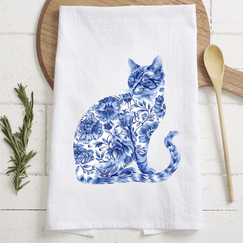 Toile Kitchen Towel - Etsy