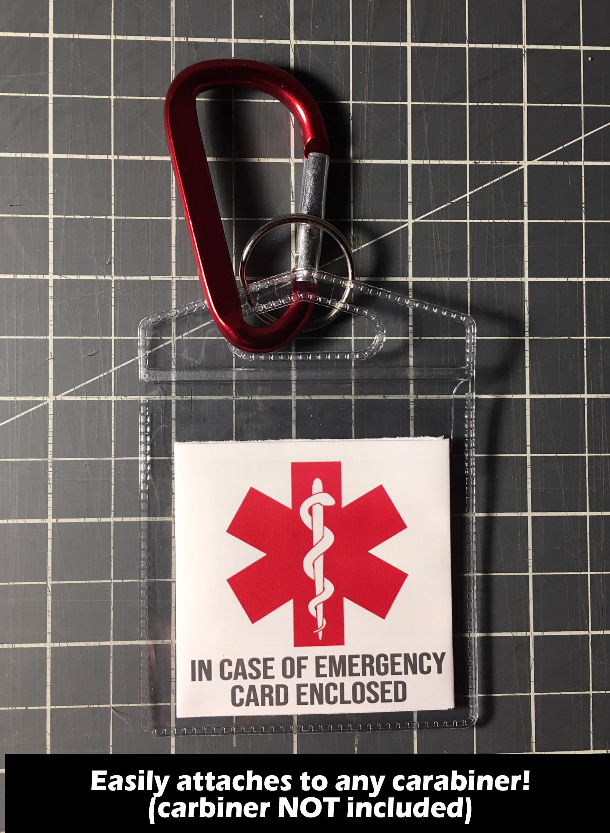 Medical Alert in Case of Emergency Keychain ICE Card - Etsy