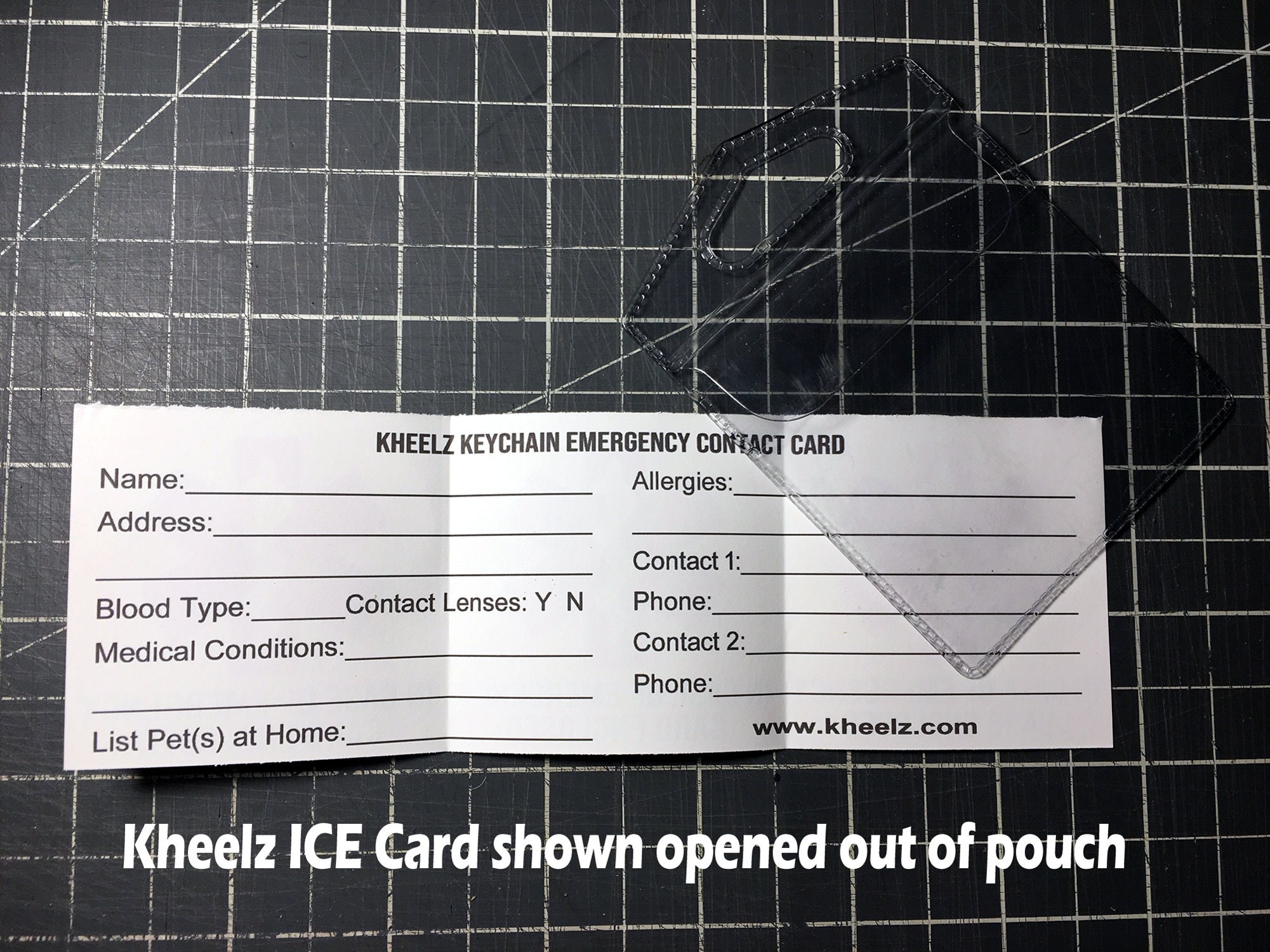 Medical Alert in Case of Emergency Keychain ICE Card - Etsy