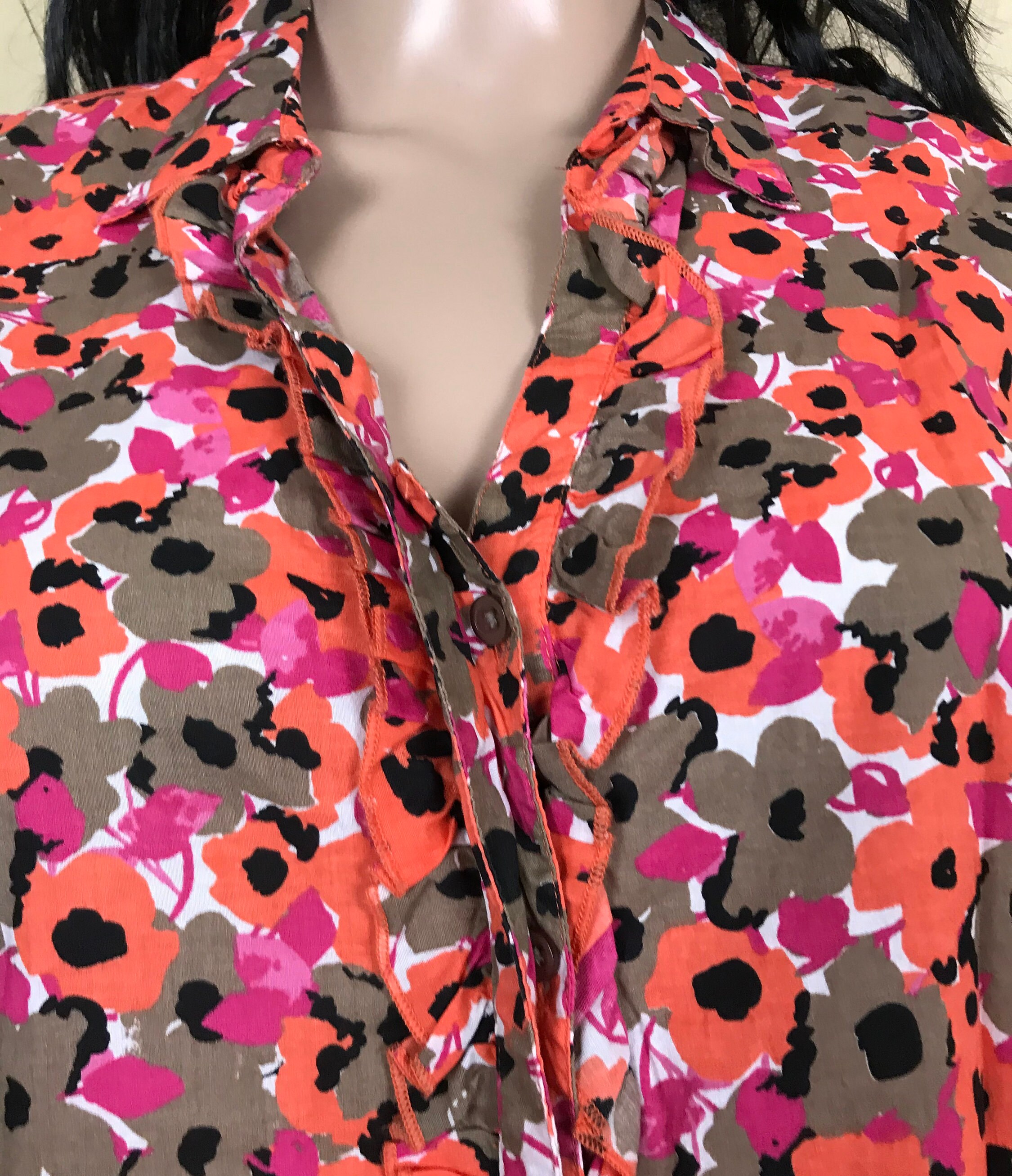 Women's Red Poppies Blouse by Charies Vogele 90s Vintage - Etsy