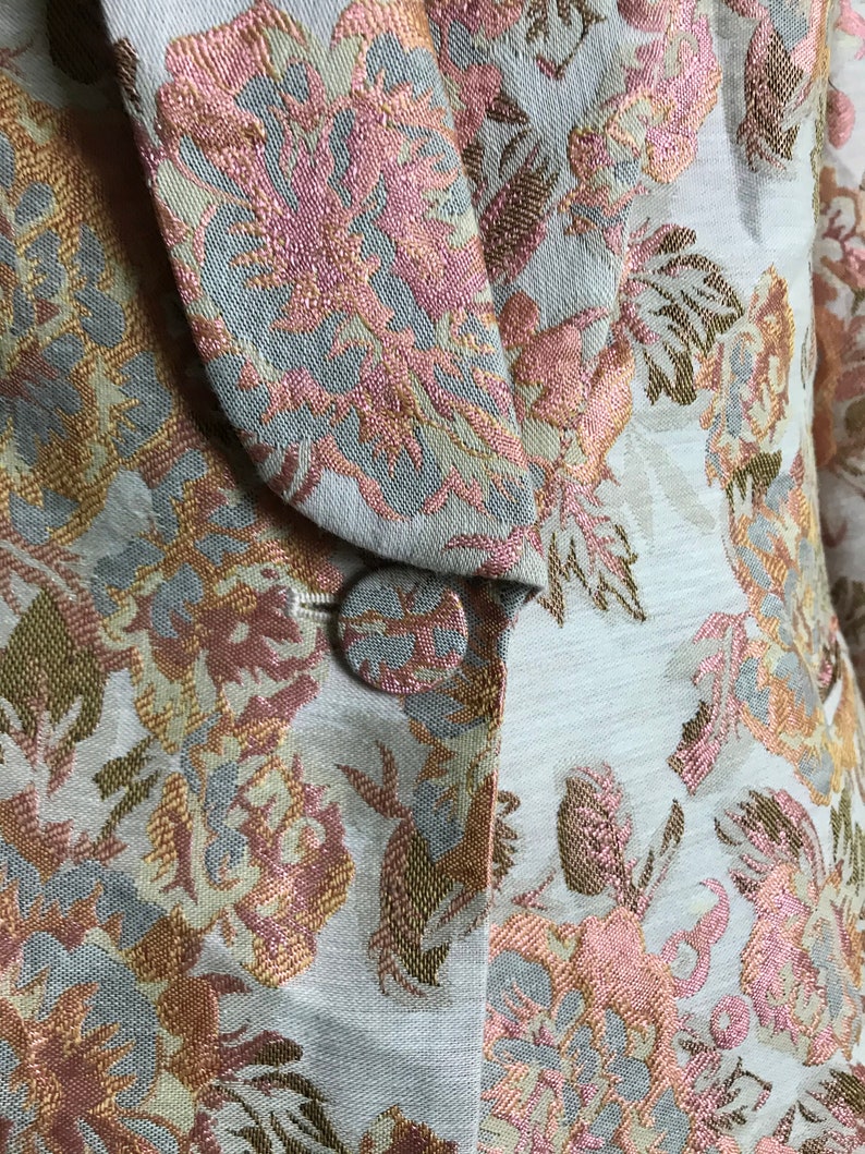 Floral Tuxedo by ZARA Boho Blazer With Flowers Womens Mod | Etsy