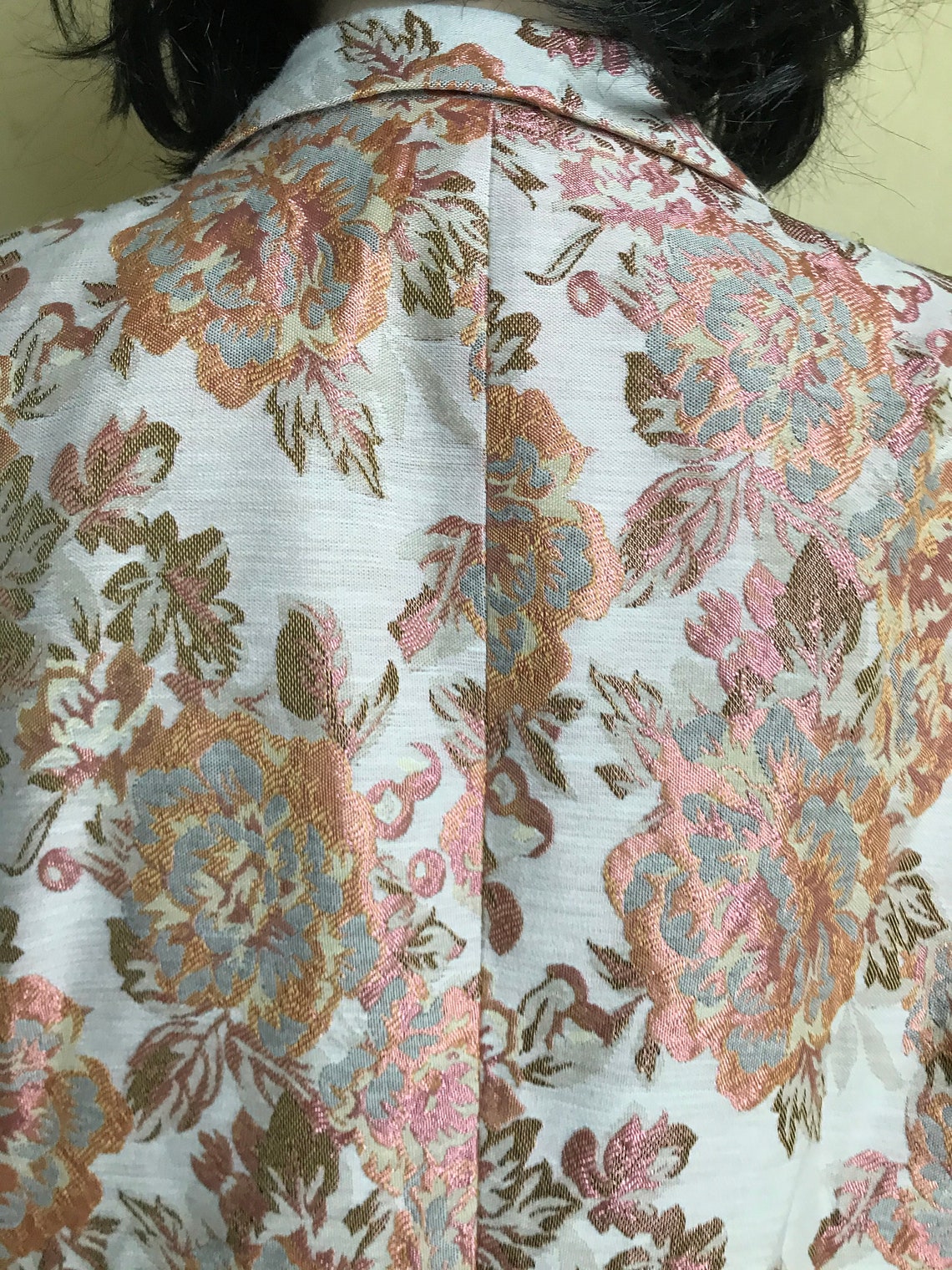 Floral Tuxedo by ZARA Boho Blazer with Flowers Womens Mod | Etsy