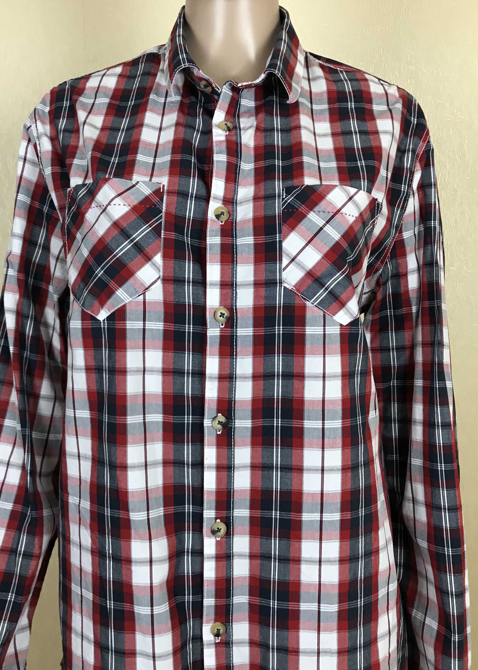Men's Plaid Shirt With Long Sleeves Casual Unisex Cotton - Etsy