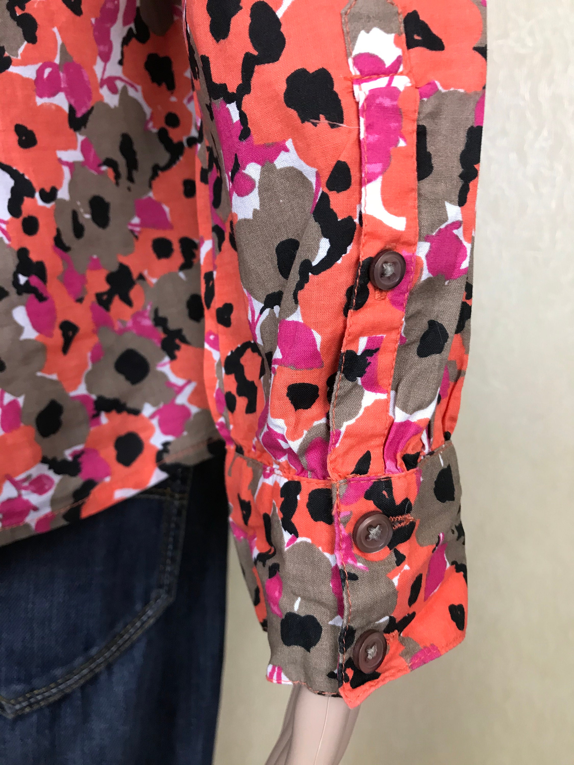 Women's Red Poppies Blouse by Charies Vogele 90s Vintage - Etsy