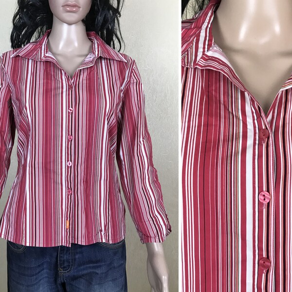 90s Stripe Shirt - Etsy