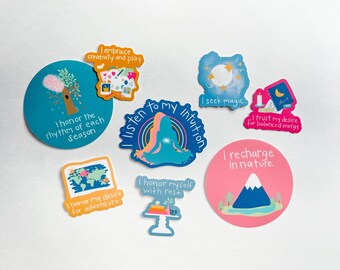 Intention Stickers - Etsy