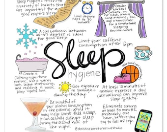 Sleep Hygiene Therapy Poster - Etsy