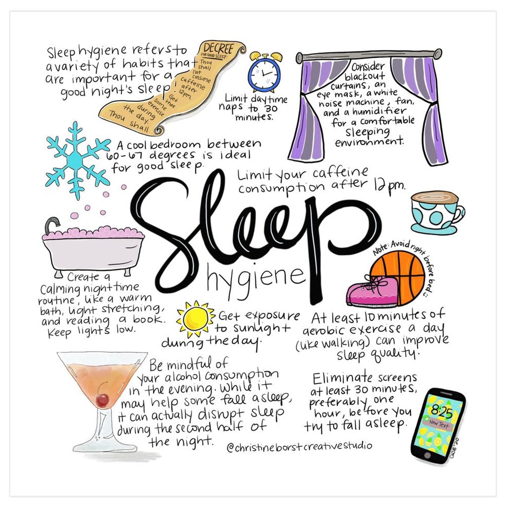 Sleep Hygiene Poster - Etsy