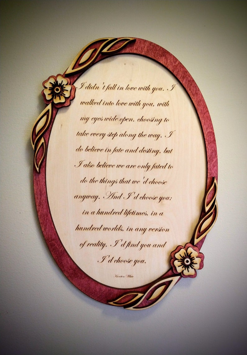 Romantic Picture Frame Romantic Wall Decor Gifts of Love - Etsy