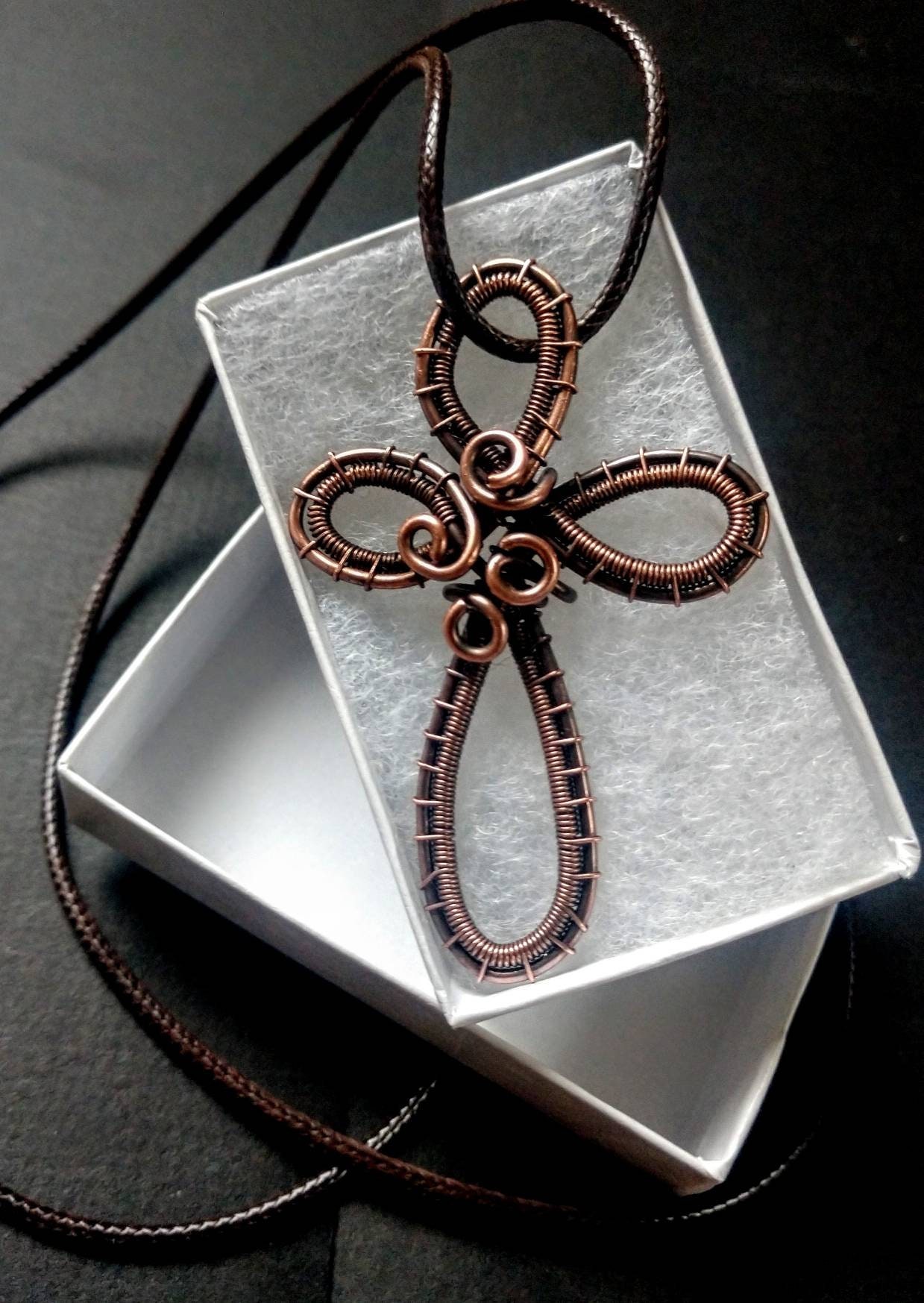 Wire Wrapped Cross Pendant - Etsy