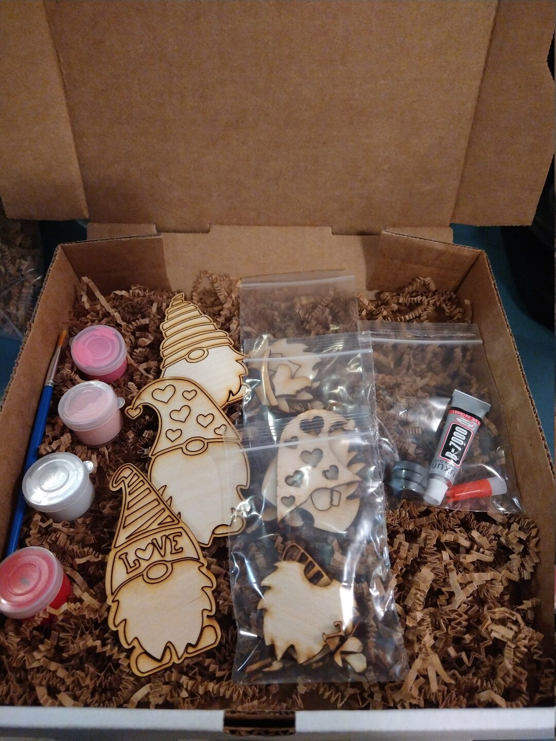 DIY Valentine Magnet Kit; Valentine Gnome Magnets; Make Your Own ...