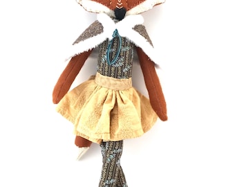 Fox cloth doll | Etsy